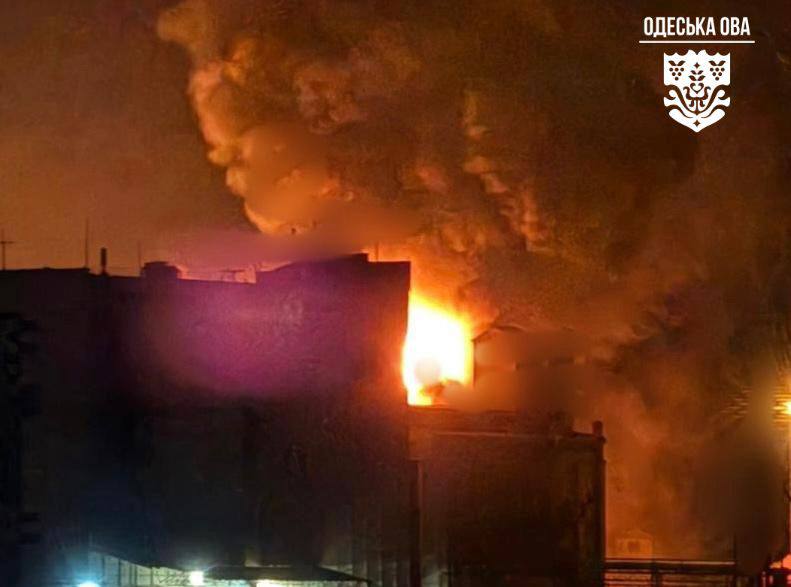 The enemy attacked Odesa with UAVs, causing infrastructure fires ...