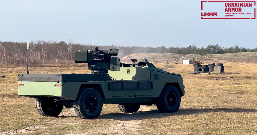 Ukrainian Armor unveils Protector UGV with Tavria-12.7 module | Censor.NET