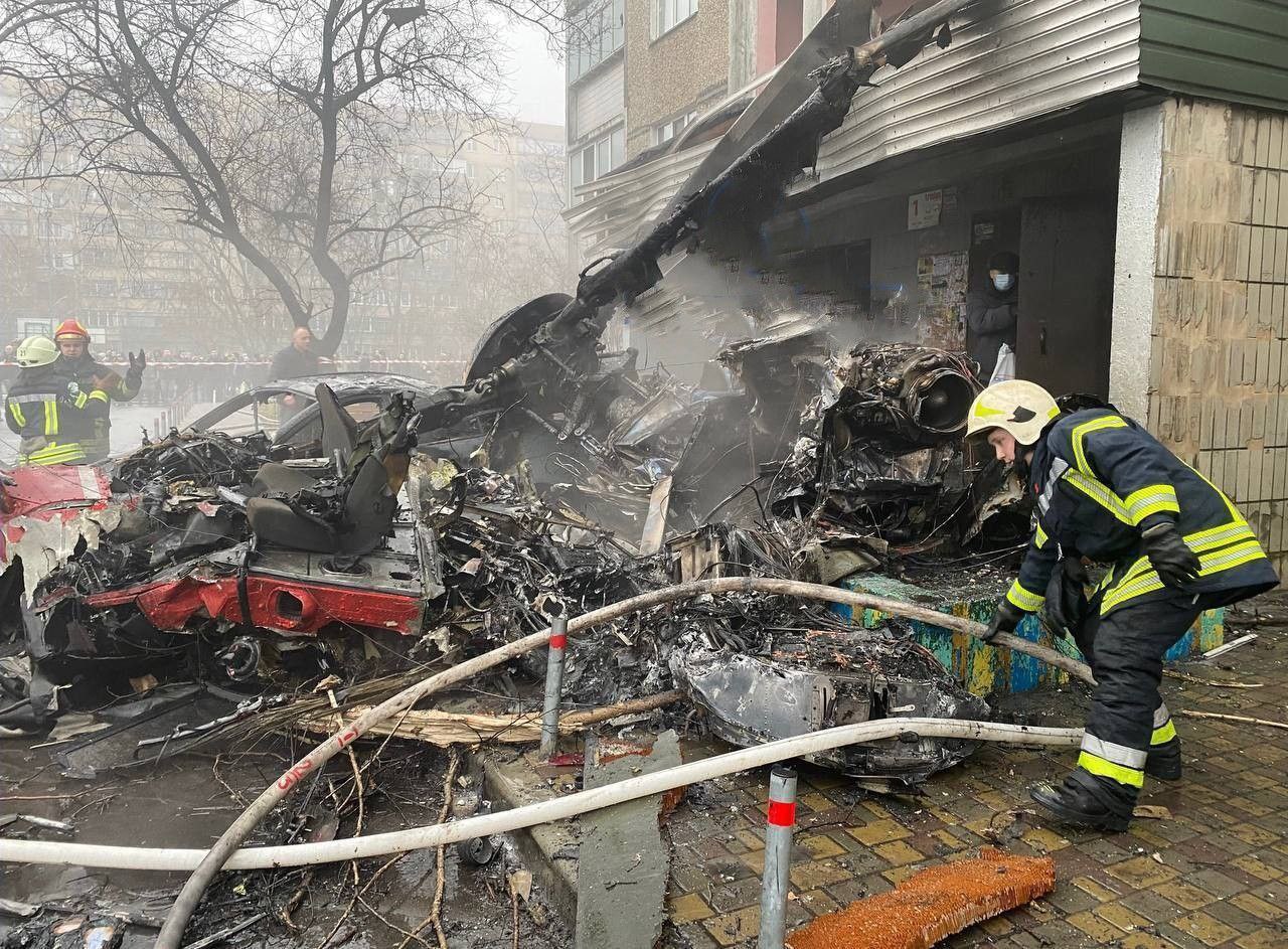 Helicopter crash in Brovary | Censor.NET