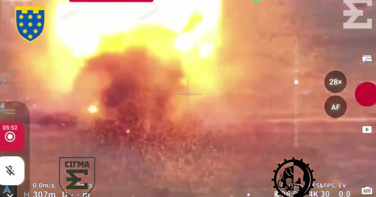 Ukrainian drone triggers detonation of ground drone carrying anti-tank ...