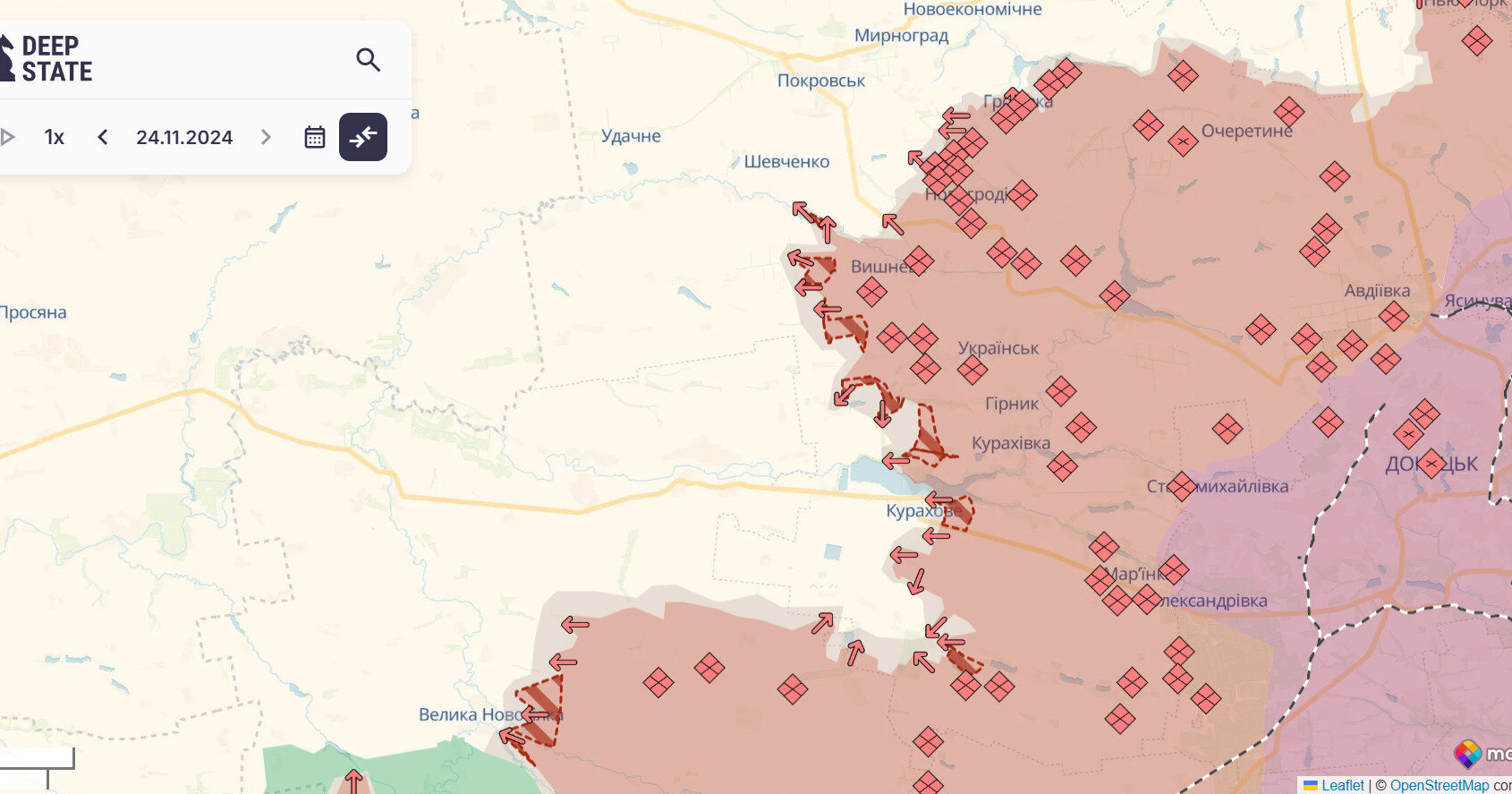 Війська РФ окупували два села на Курахівському напрямку Цензор НЕТ