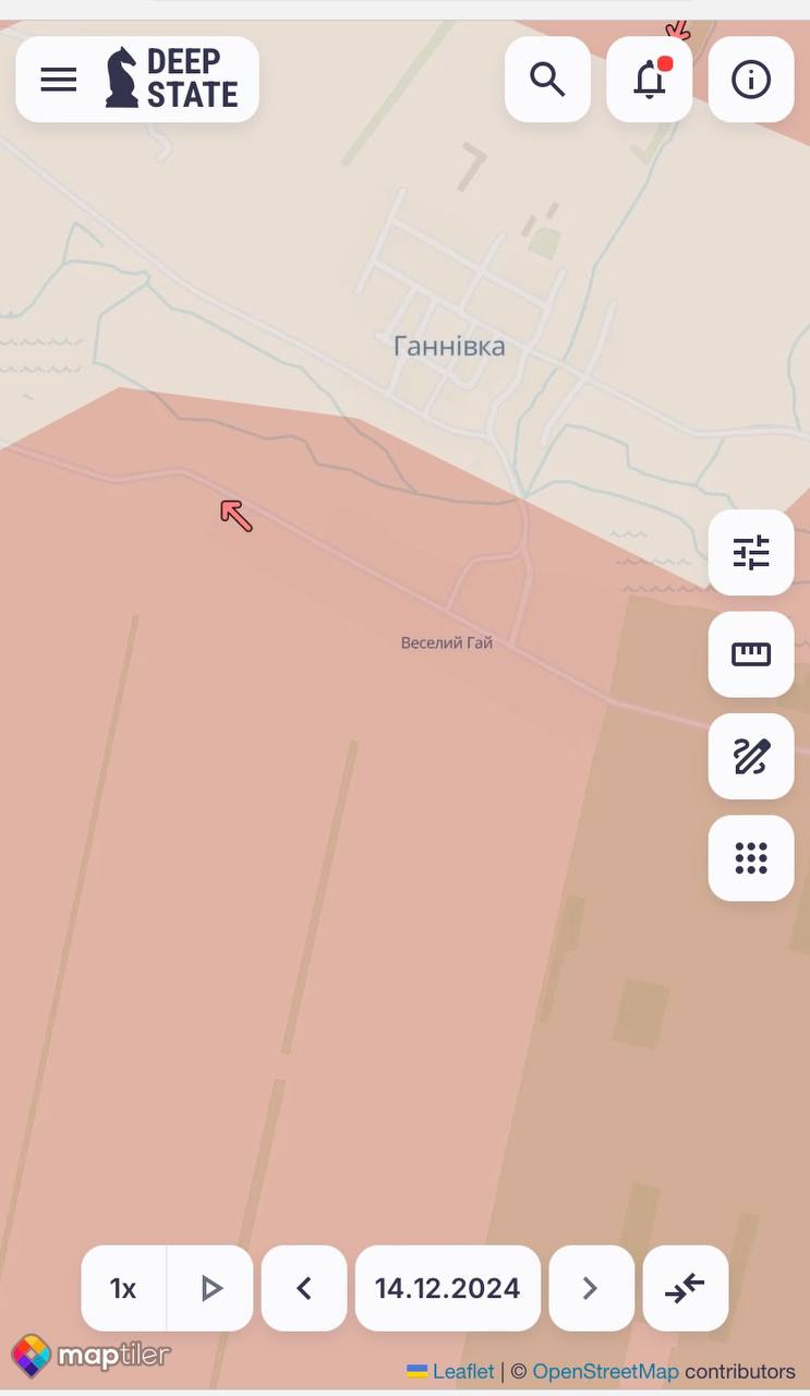DeepState об оккупации врагом населенных пунктов Донетчины | Цензор.НЕТ