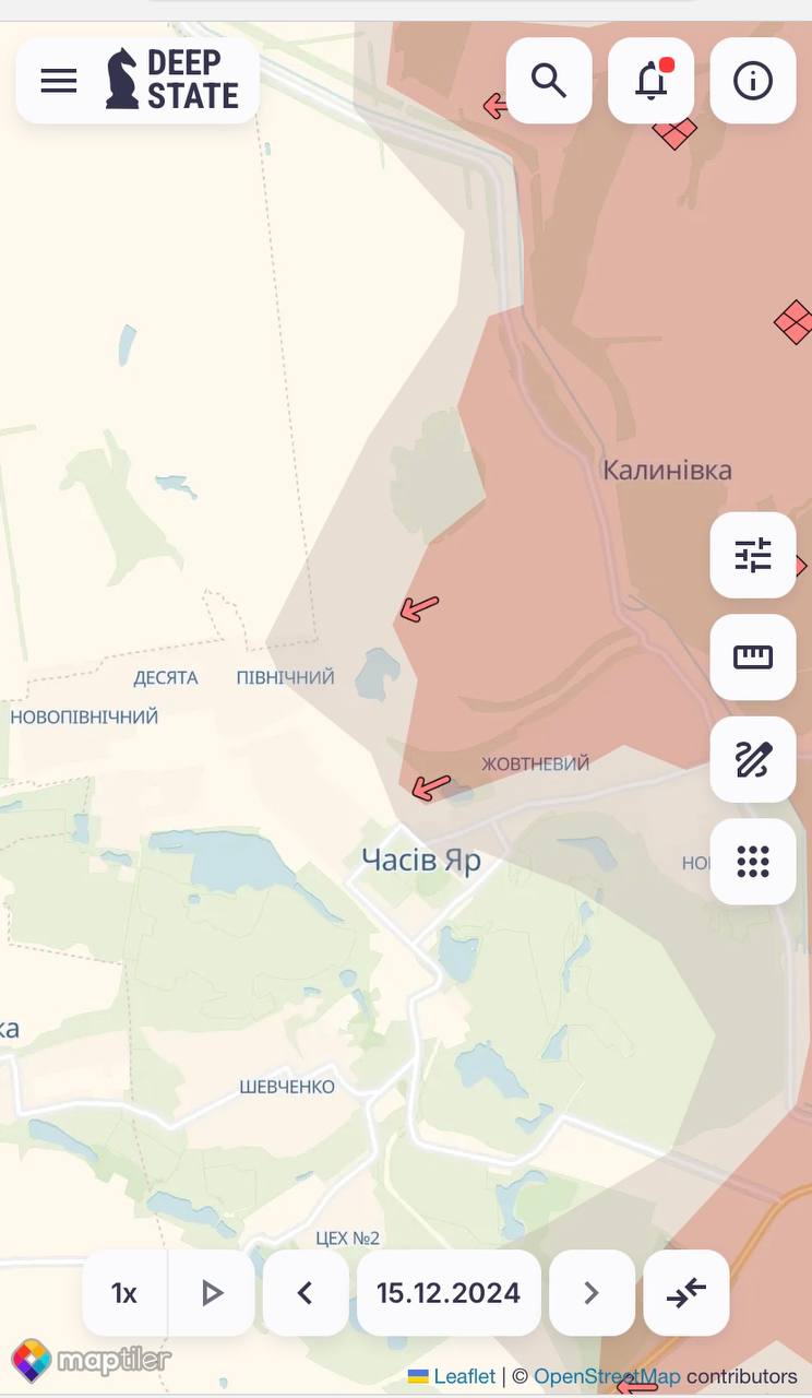 DeepState про поточну ситуацію на фронті | Цензор.НЕТ