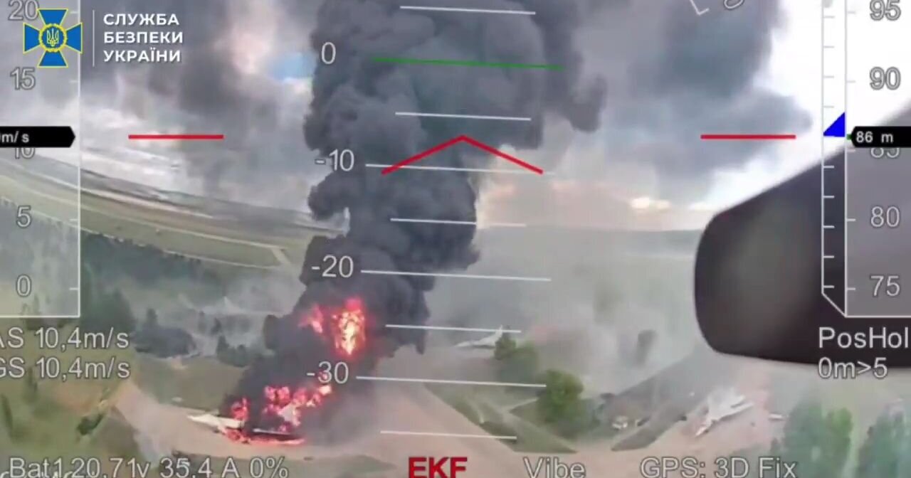 The SSU has released a video of the special operation Spider Web ...