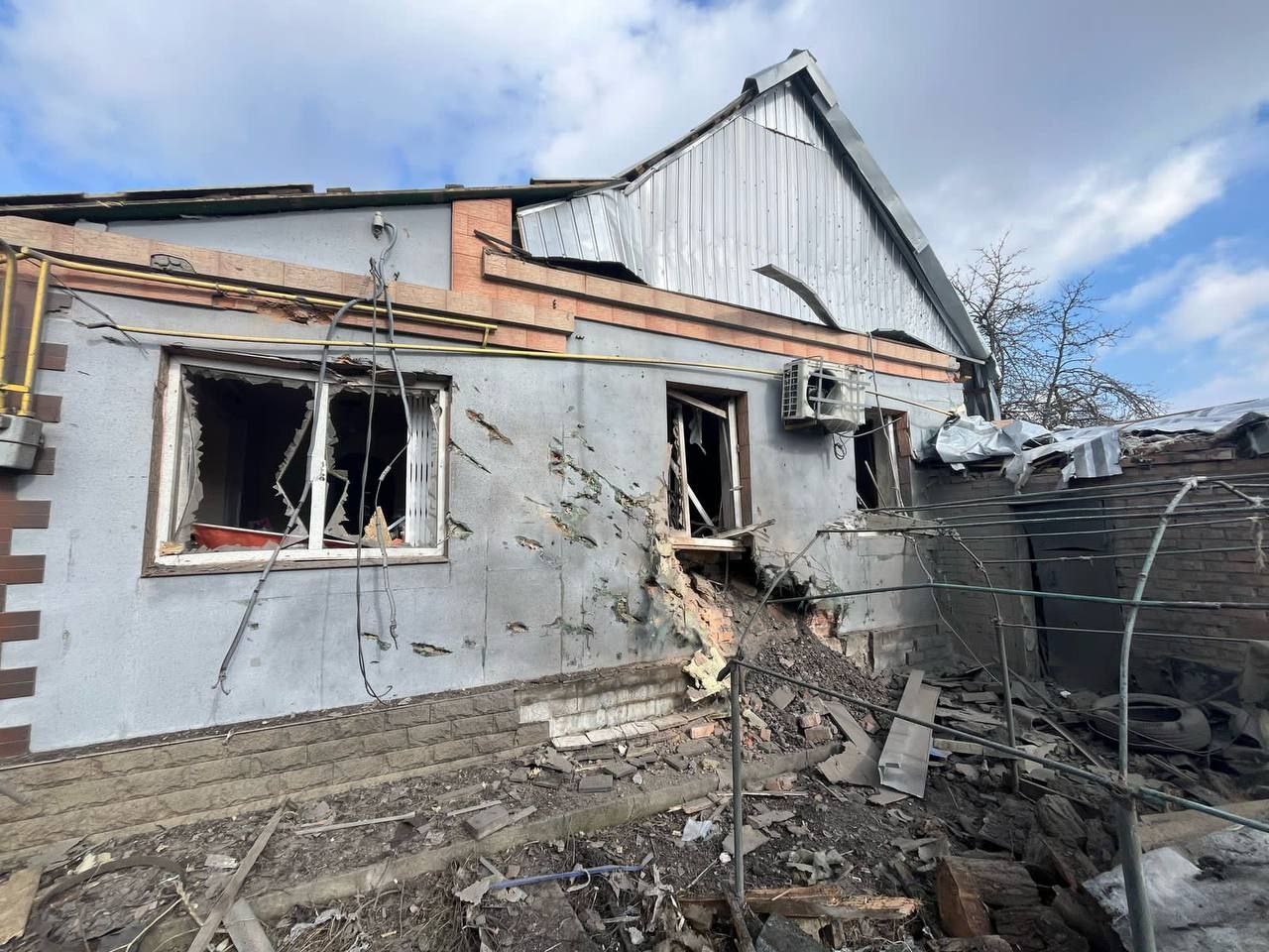 Russia shelled Nikopol on 20 February 2025. Two people were killed ...